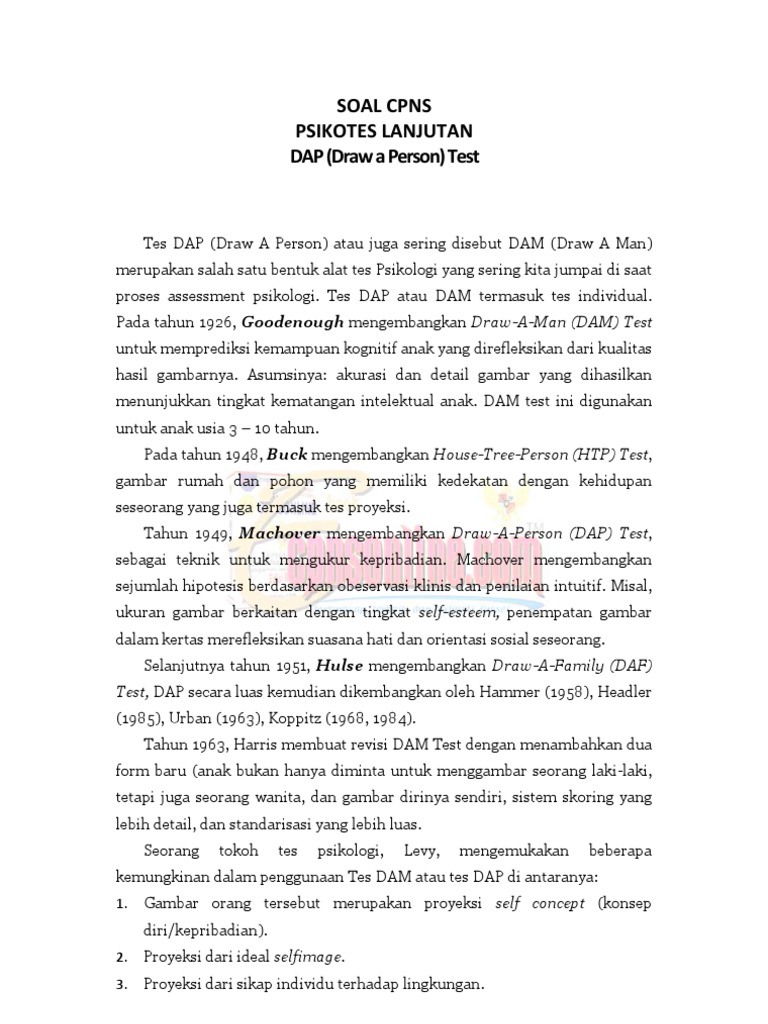 Panduan Tes DAP Psikologi CPNS | PDF