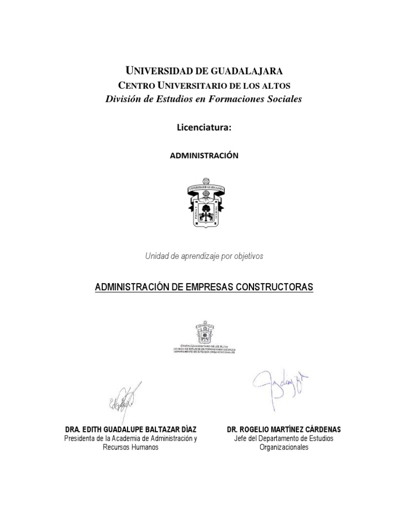 AD104 Administracion Empresas Constructoras | PDF