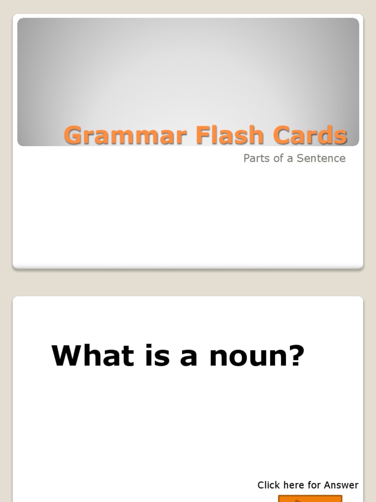Grammar Flash Cards | PDF | Foreign Language Studies | Self-Improvement