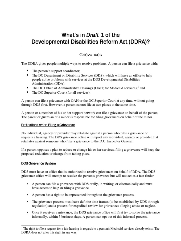 DDRA Fact Sheet - Grievances 02-02-09 | PDF | Lawyer | Virtue