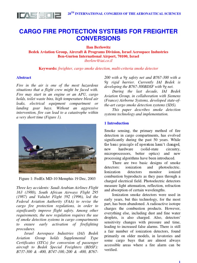 Cargo Fire Protection Systems For Freighter Conversions | PDF | Smoke ...