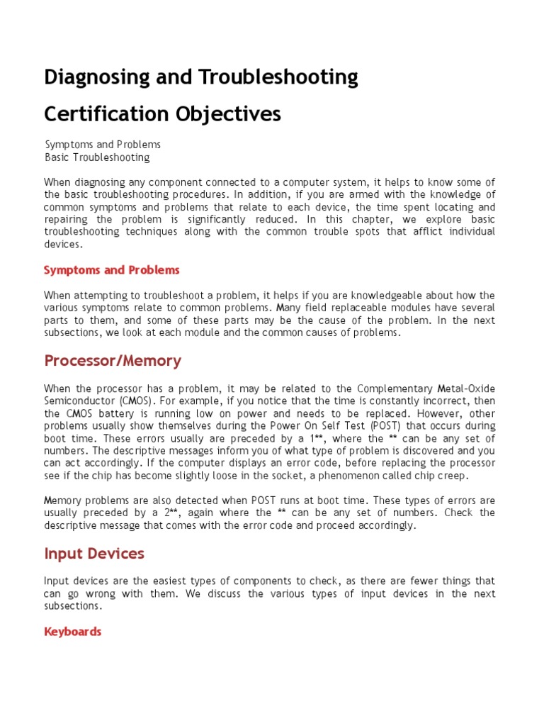 Diagnosing and Troubleshooting | PDF | Troubleshooting | Printer (Computing)