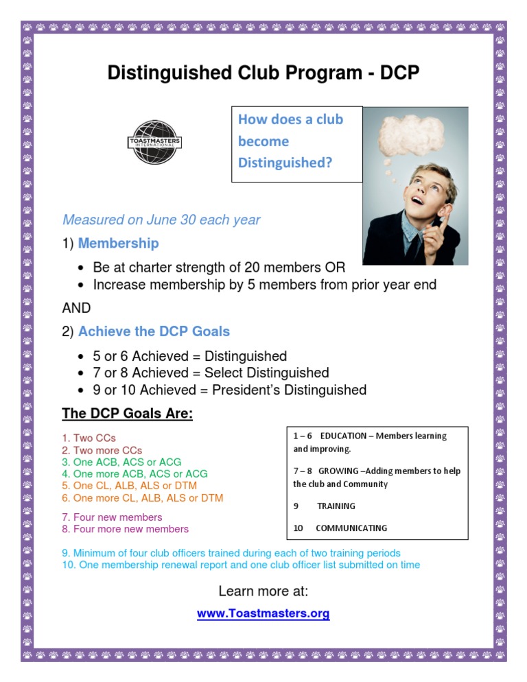 Distinguished Club Program Overview | PDF