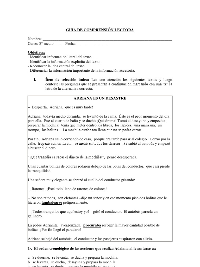 Guía N°1 de Comprensión Lectora | PDF | Feudalismo | Baja Edad Media