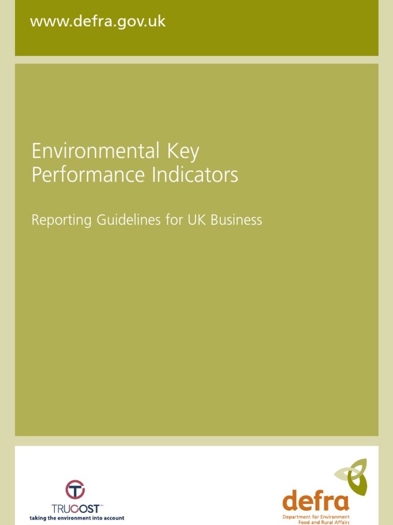 Environmental Key Performance Indicators - Reporting Guidelines For UK ...