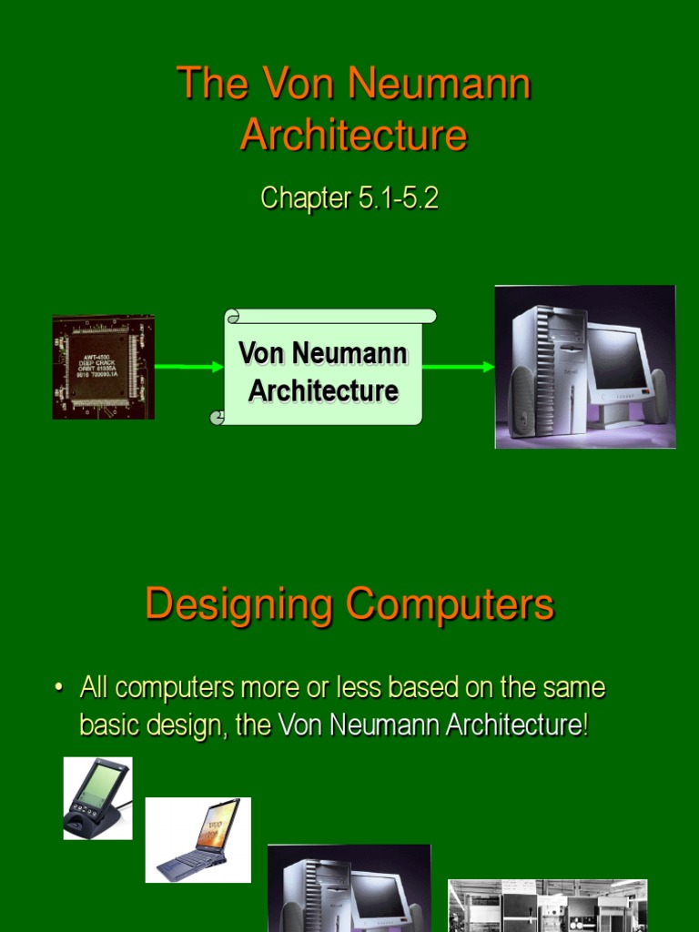 The Von Neumann Architecture | PDF | Instruction Set | Computer Data ...