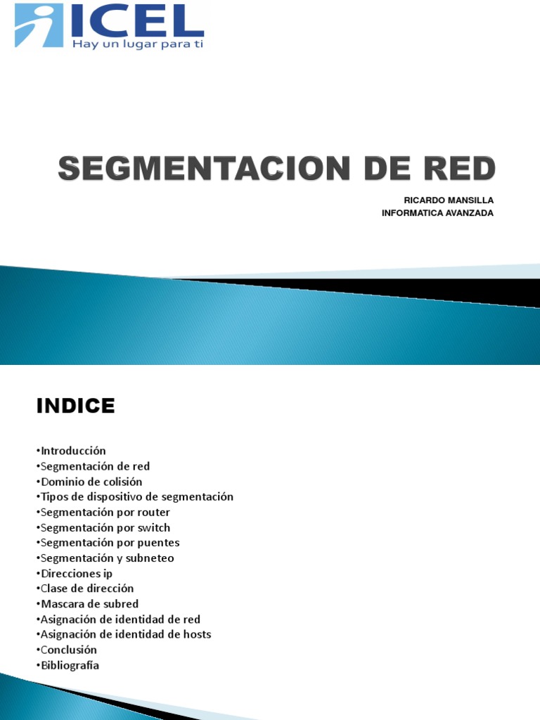 Segmentación de Redes: Métodos y Ejemplos | PDF | Dirección IP ...