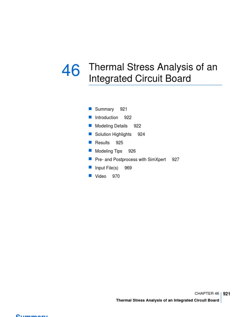 Thermal Stress Analysis of An Integrated Circuit Board | PDF | Heat ...