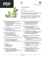 VARK Learning Styles Self Assessment Questionnaire | PDF | Learning ...