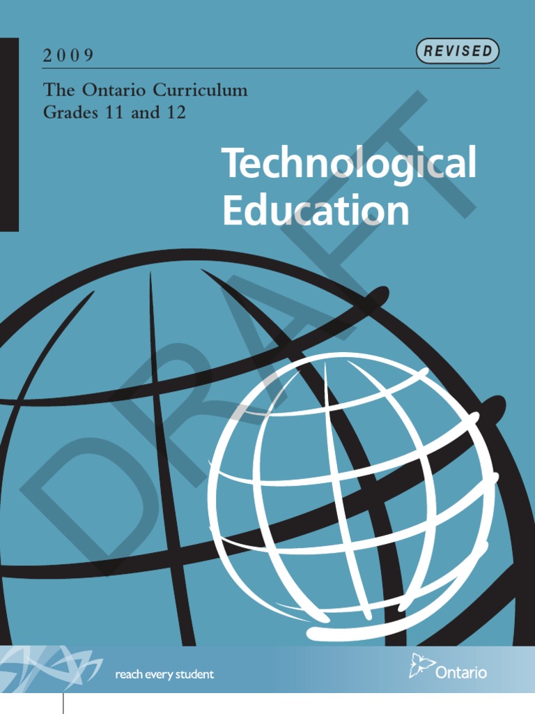 Draft TechEd 11-12 20090504 | PDF | Teachers | Curriculum