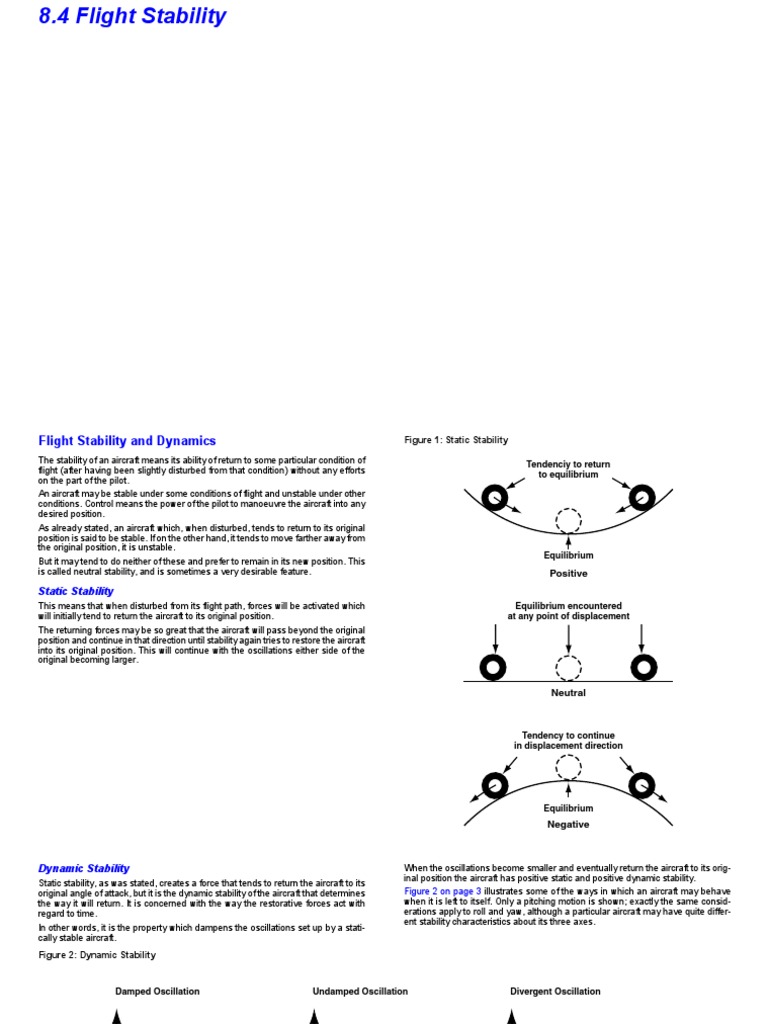 Aircraft Stability | Download Free PDF | Flight Dynamics (Fixed Wing ...