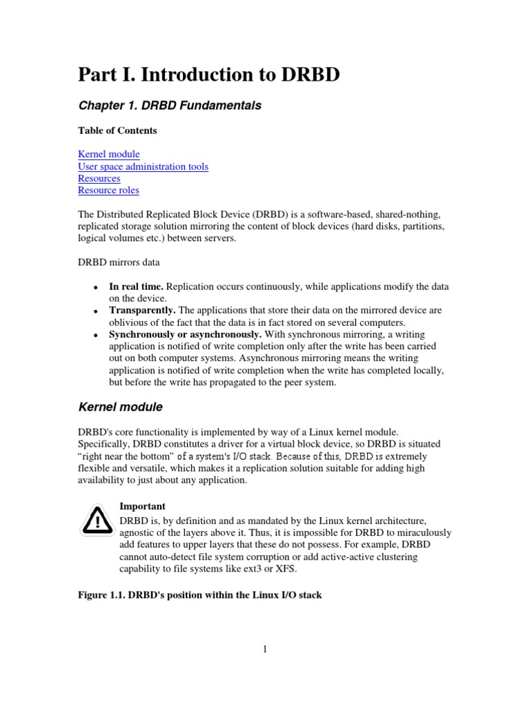 Drbd Tutorial Tutorails Pdf Replication Computing Linux Distribution 