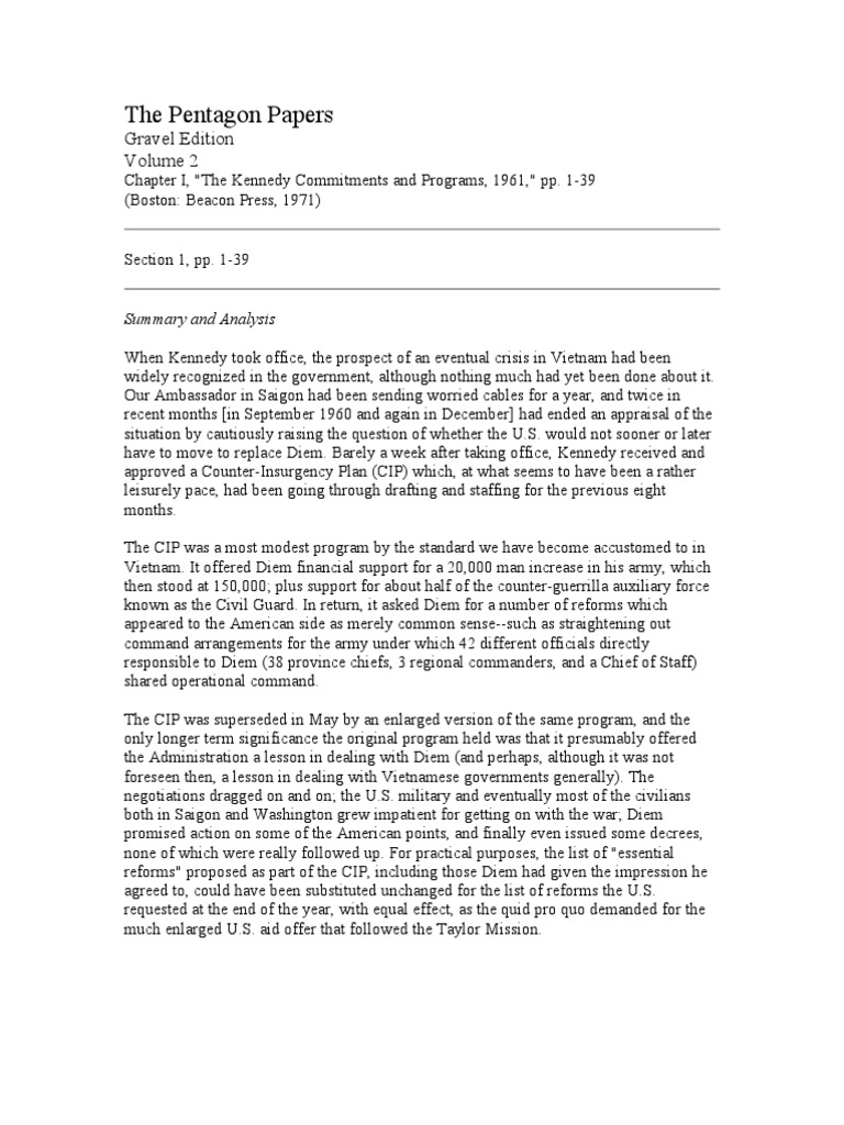 The Pentagon Papers, Volume 2 (Gravel Edition) | PDF | Vietnam War ...