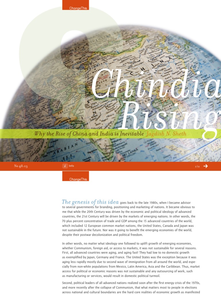 Chindia Rising: Why The Rise of China and India Is Inevitable | PDF ...