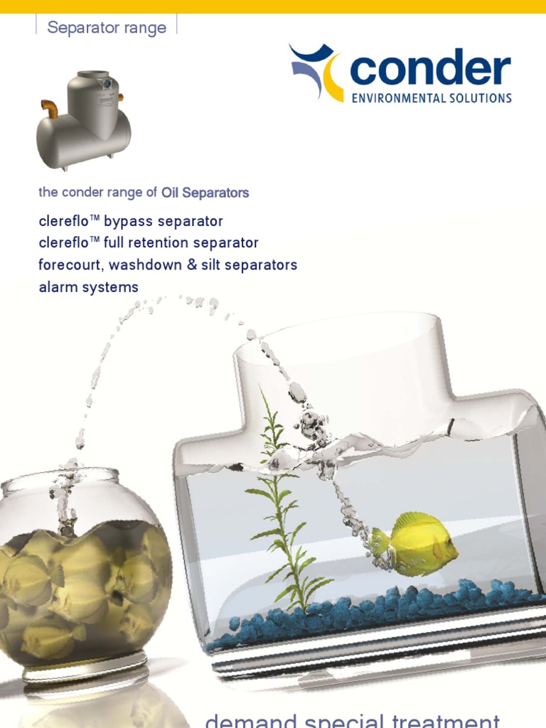 Conder Separator Brochure New | PDF | Sewage Treatment | Sanitary Sewer