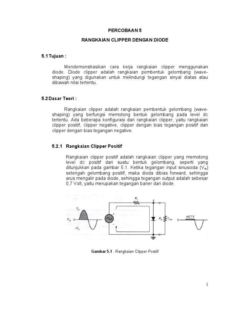 Perc - 5 Rangkaian Clipper | PDF | Komputer | Teknologi & Rekayasa