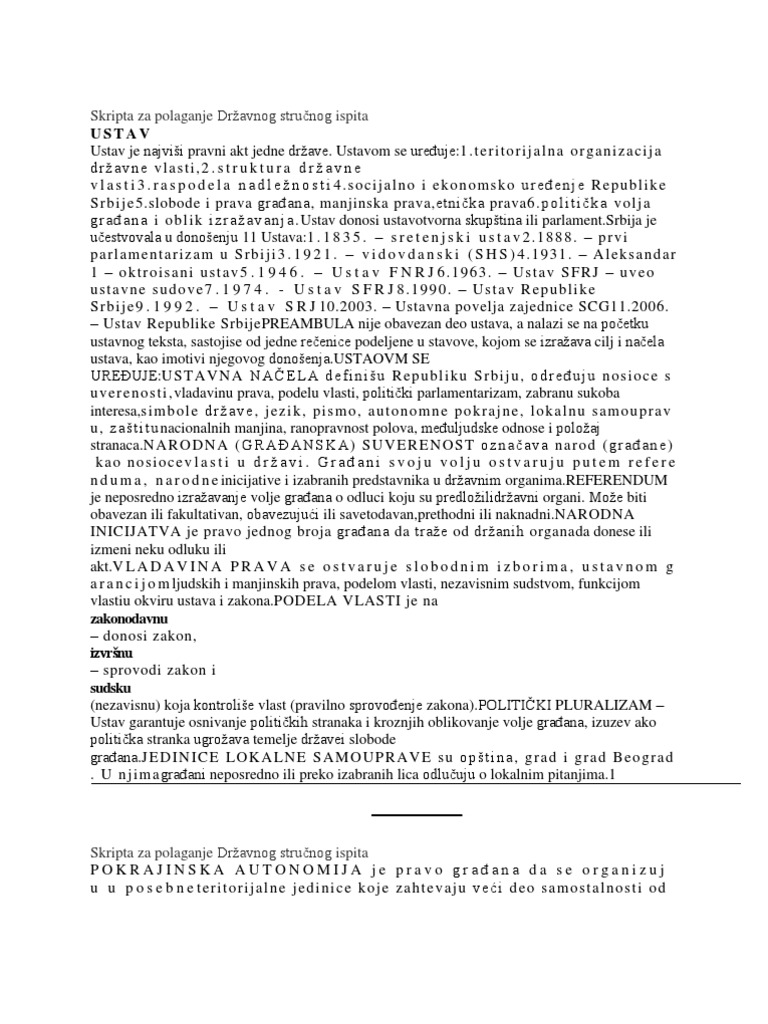 Skripta Za Polaganje Državnog Stručnog Ispita | PDF