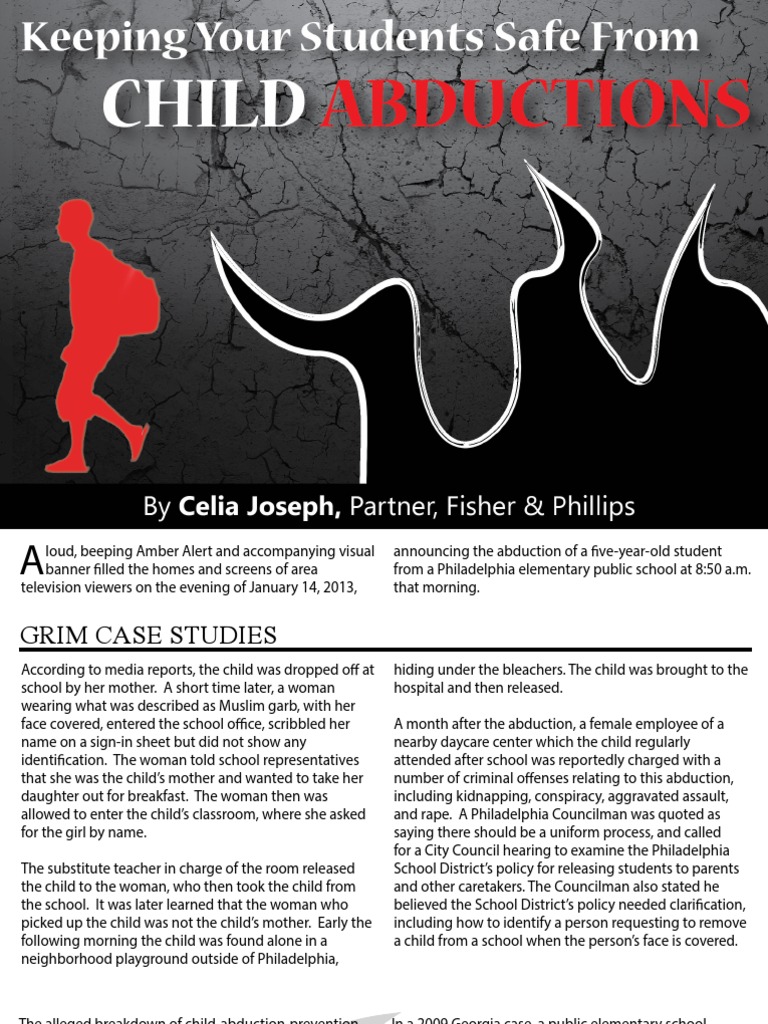 Keeping Your Students Safe From Child Abductions | PDF | Kidnapping ...
