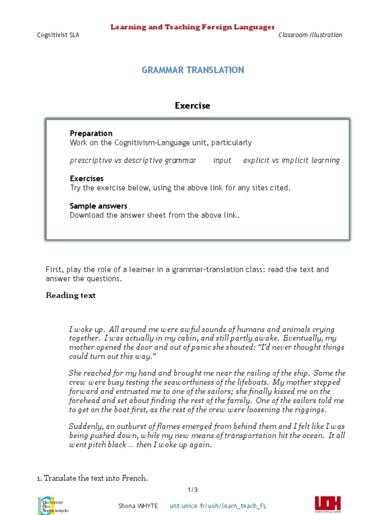 1 Grammar Trans Cog | PDF | Verb | Syntax