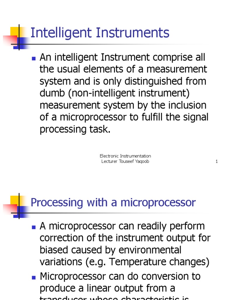 9 Intelligent Instruments | PDF | Random Access Memory | Computer Data ...