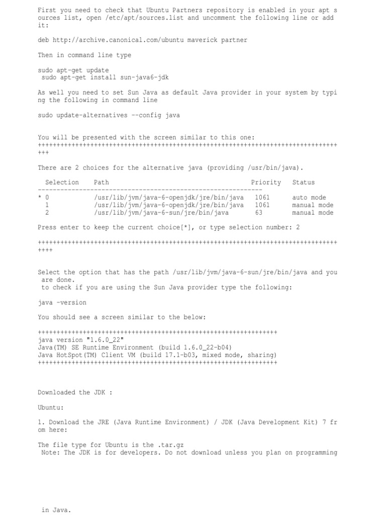 How To Install Java On Ubuntu | PDF | Java Virtual Machine | Java (Software Platform)