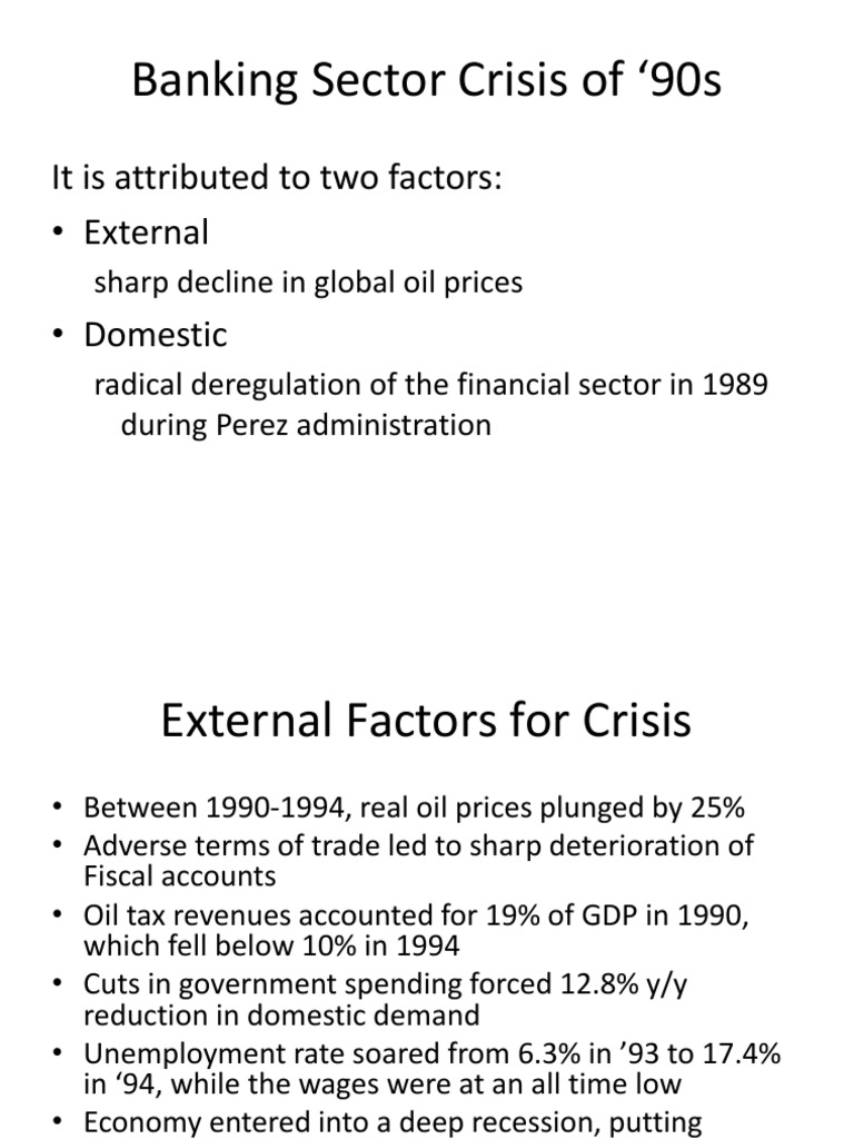 Venezuela's 1990s Banking Crisis Explained | PDF | Bank Run | Recession