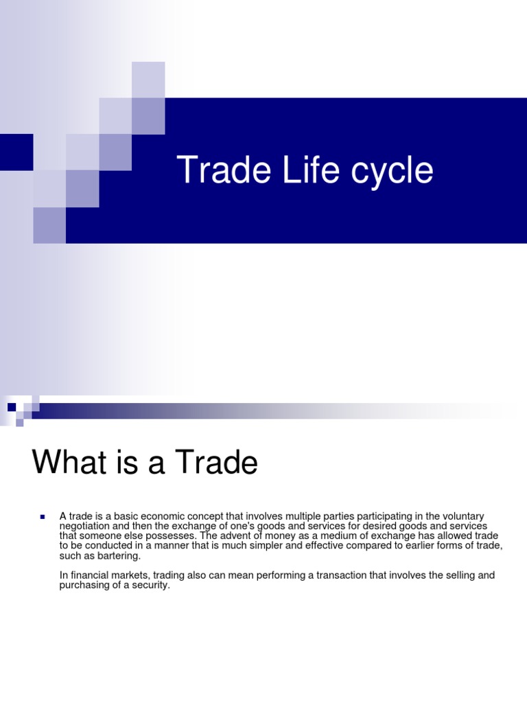 Equity Security Trade Life Cycle | PDF | Clearing (Finance ...