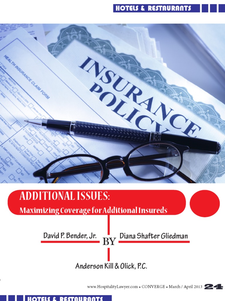 Additional Issues:: Maximizing Coverage For Additional Insureds | PDF | Franchising | Insurance