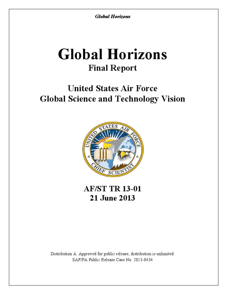 Global Horizons U.S. Air Force Report | PDF | United States Air Force ...