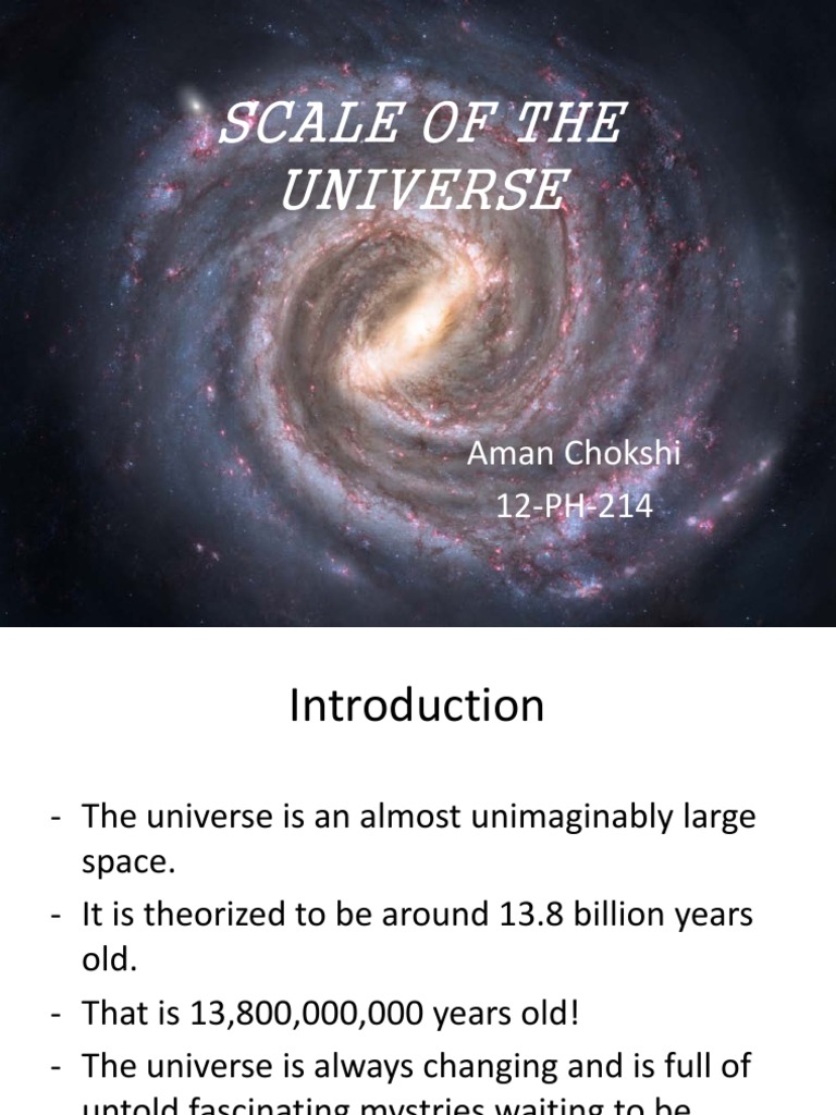 Scale of The Universe | PDF | Universe | Chronology Of The Universe