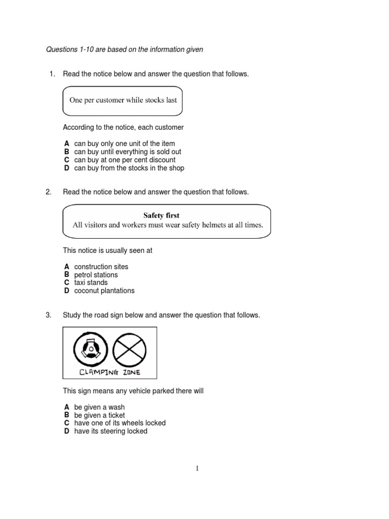 English PMR Paper 1 | PDF | Coconut | Trees