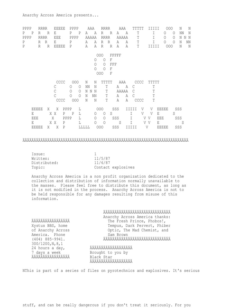Contact Explosives | PDF