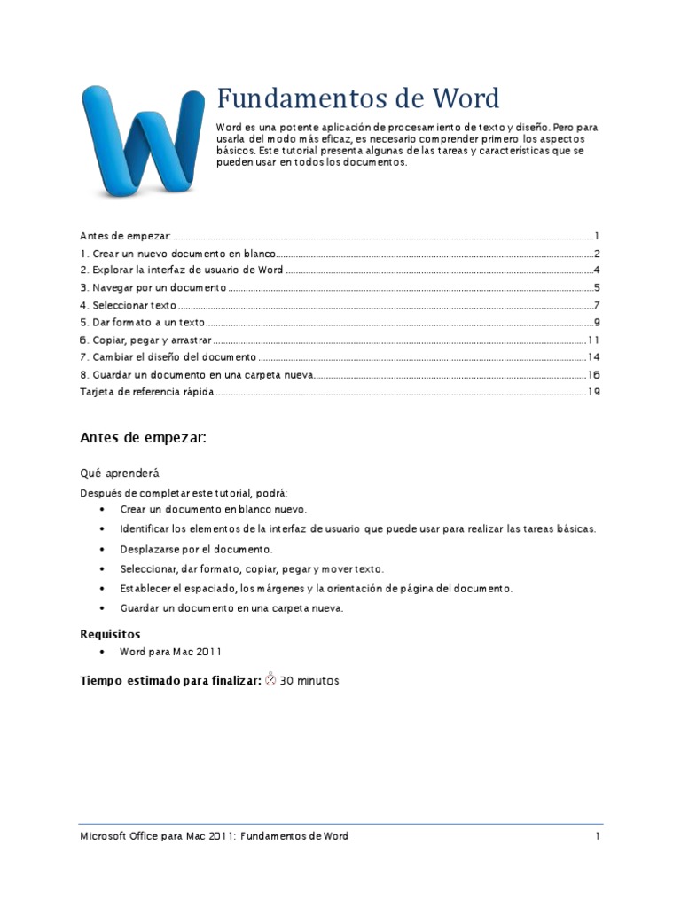 Word Tutorial - Word Basics | PDF