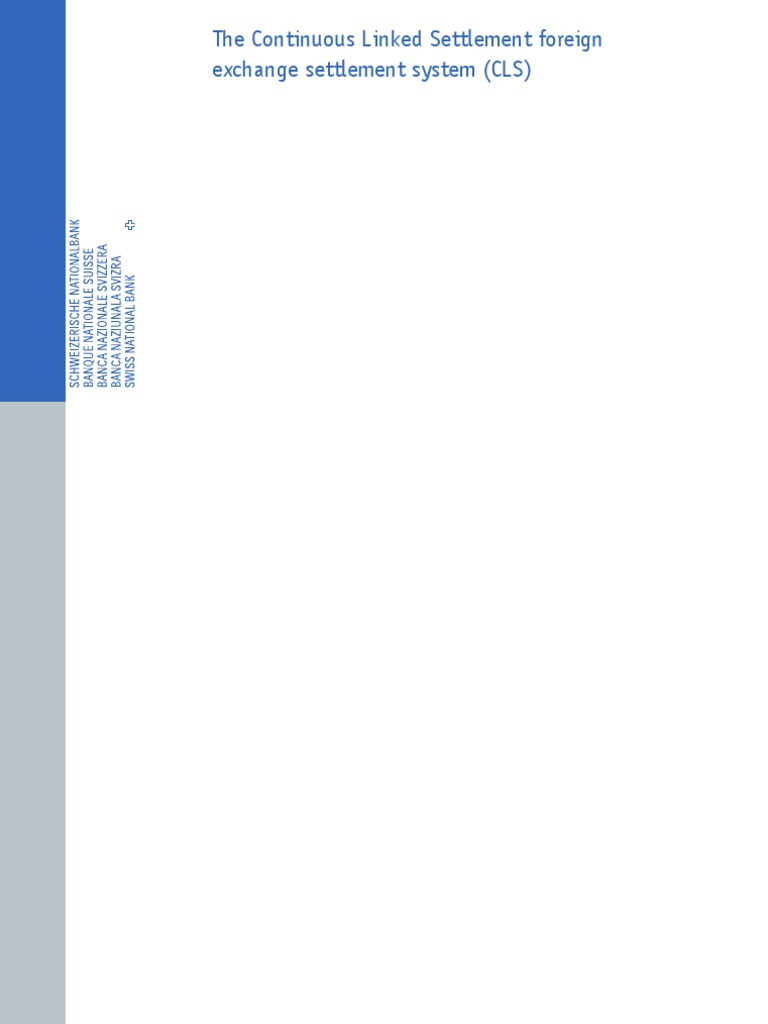 CLS-Continous Linked Settlement | PDF | Foreign Exchange Market | Payments