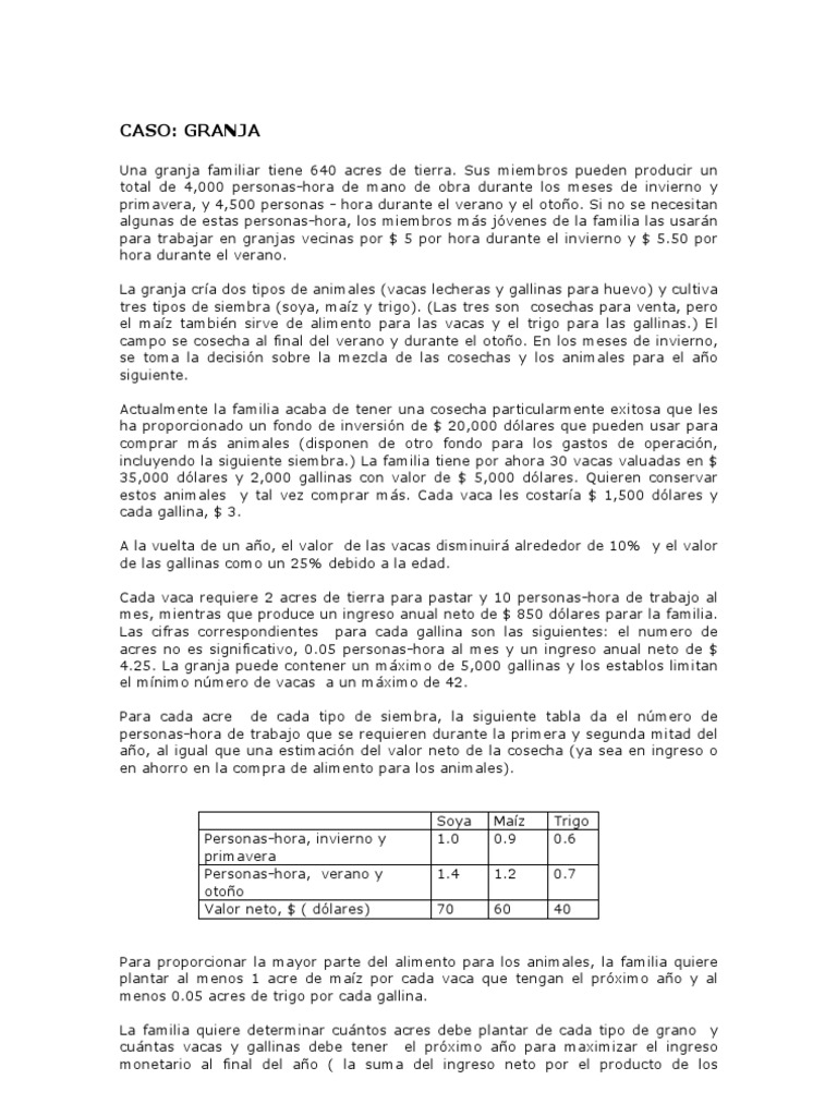 La Granja Pdf Vacas Maíz