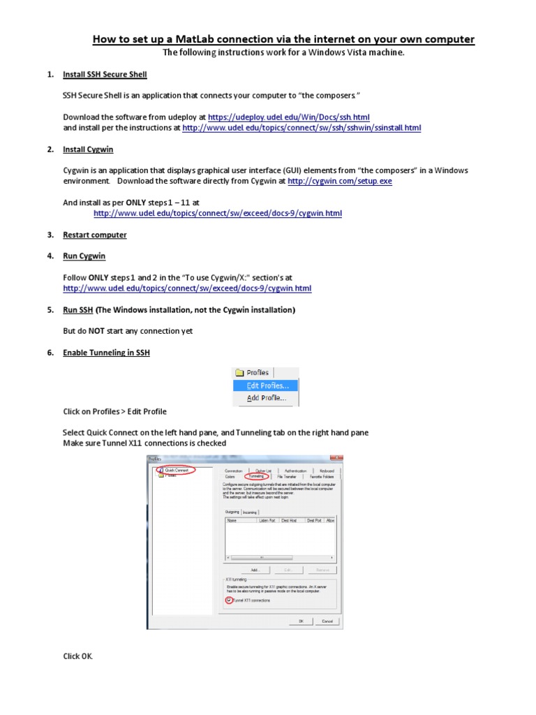 How To Set Up A Matlab Connection Via The Internet On Your Own Computer ...