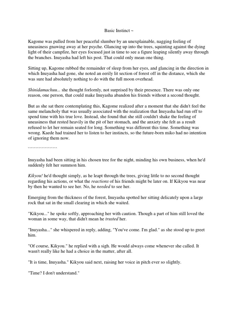 Basic Instinct 1 | PDF | Odor | Forgiveness