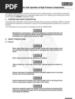 Standard Operating Procedure (SOP) Compressor Safety: Headlines | PDF ...