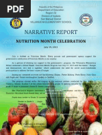 SBFP Accomplishment Report | PDF | Nutrition | Diet & Nutrition