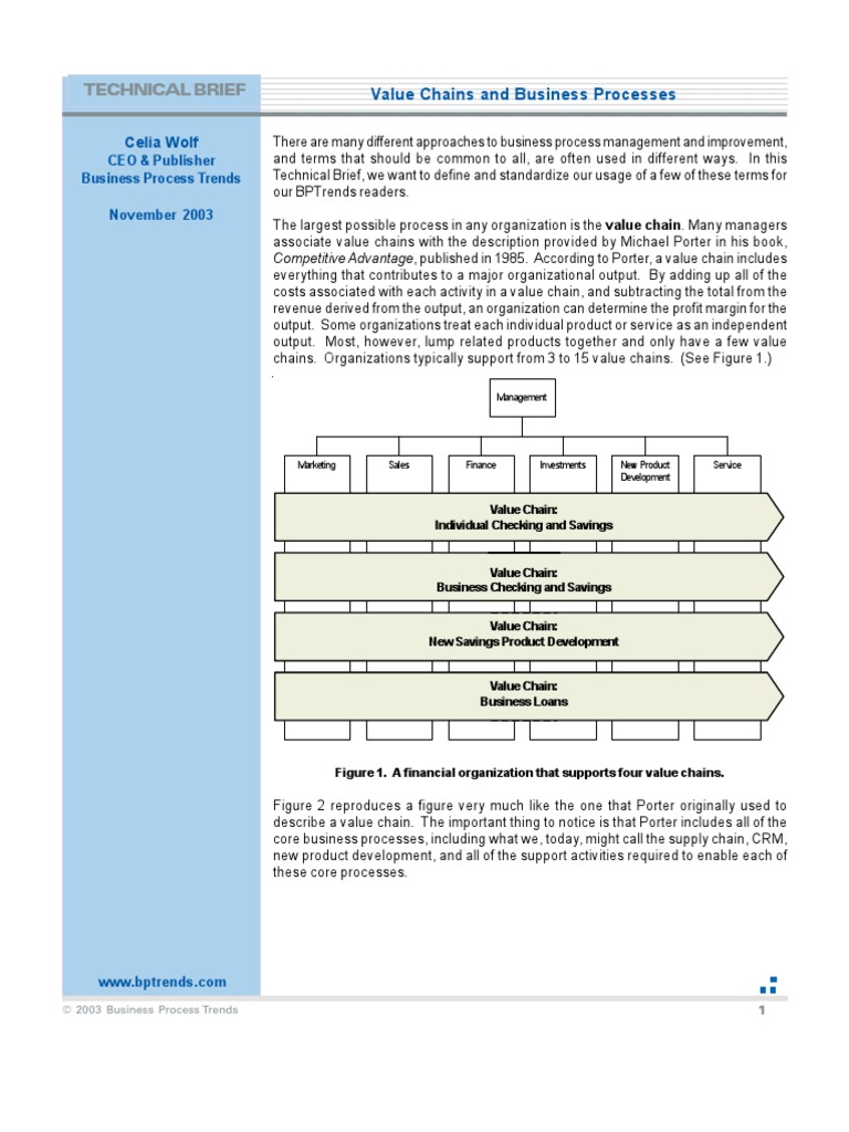 11-03 TB Value Chains and BPs - Wolf | PDF | Value Chain | Business Process