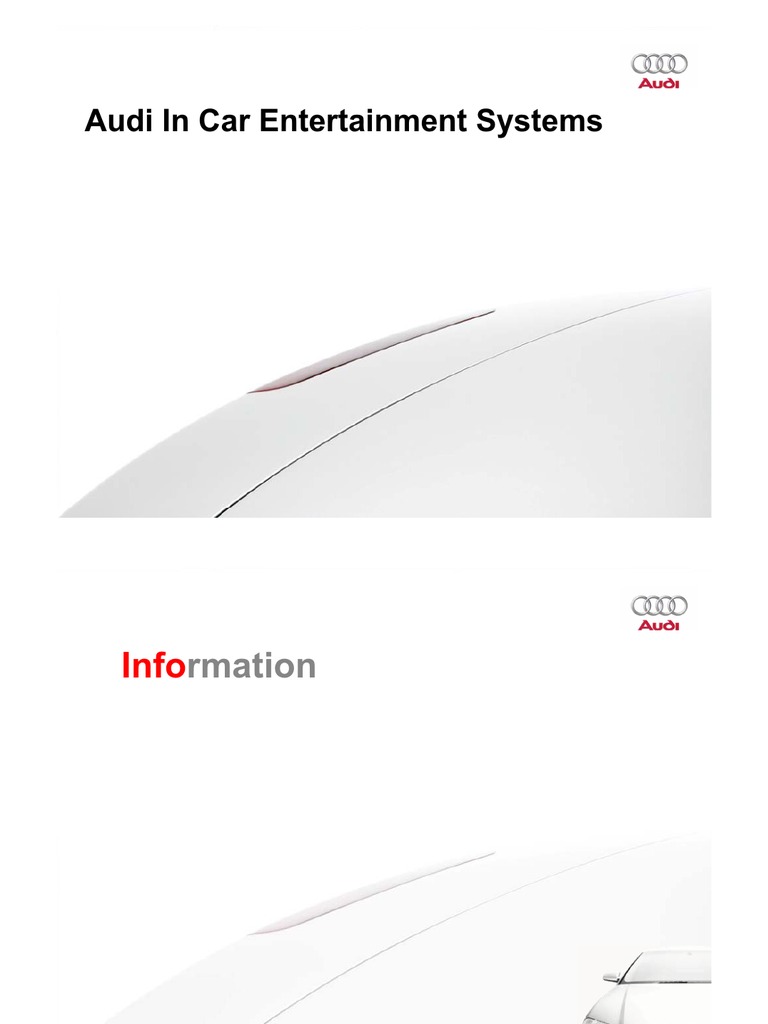 Audi Infotainment Guide | PDF