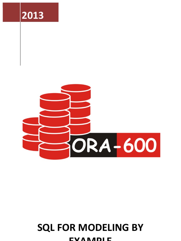 Sql For Modeling Pdf Oracle Database Sql