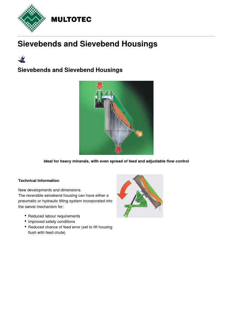 Multotec - Sievebends and Sievebend Housings - 2011-10-17 | PDF