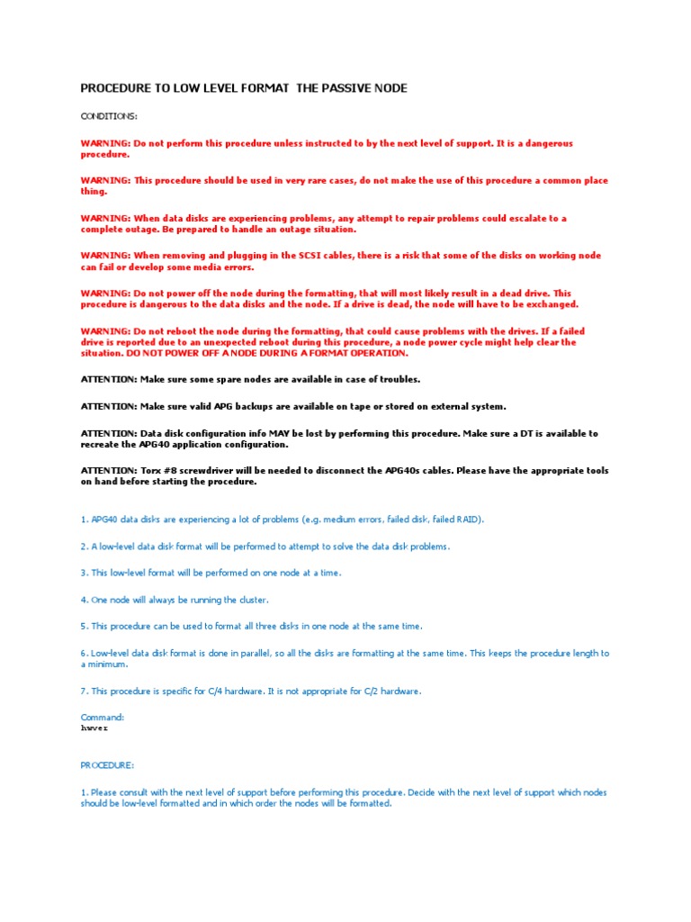 Low-Level Format The APG40 C4 Data Disks | PDF | Bios | Disk Storage