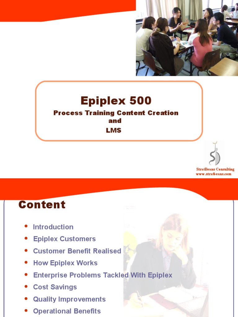Epiplex Brief Introduction For Process Training Creation and Learning ...
