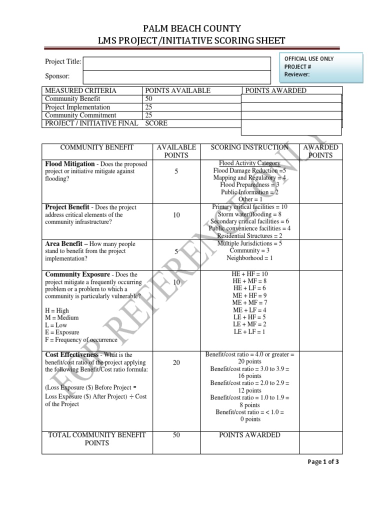 LMS Project Scoring Sheet | PDF | Flood | Emergency Management