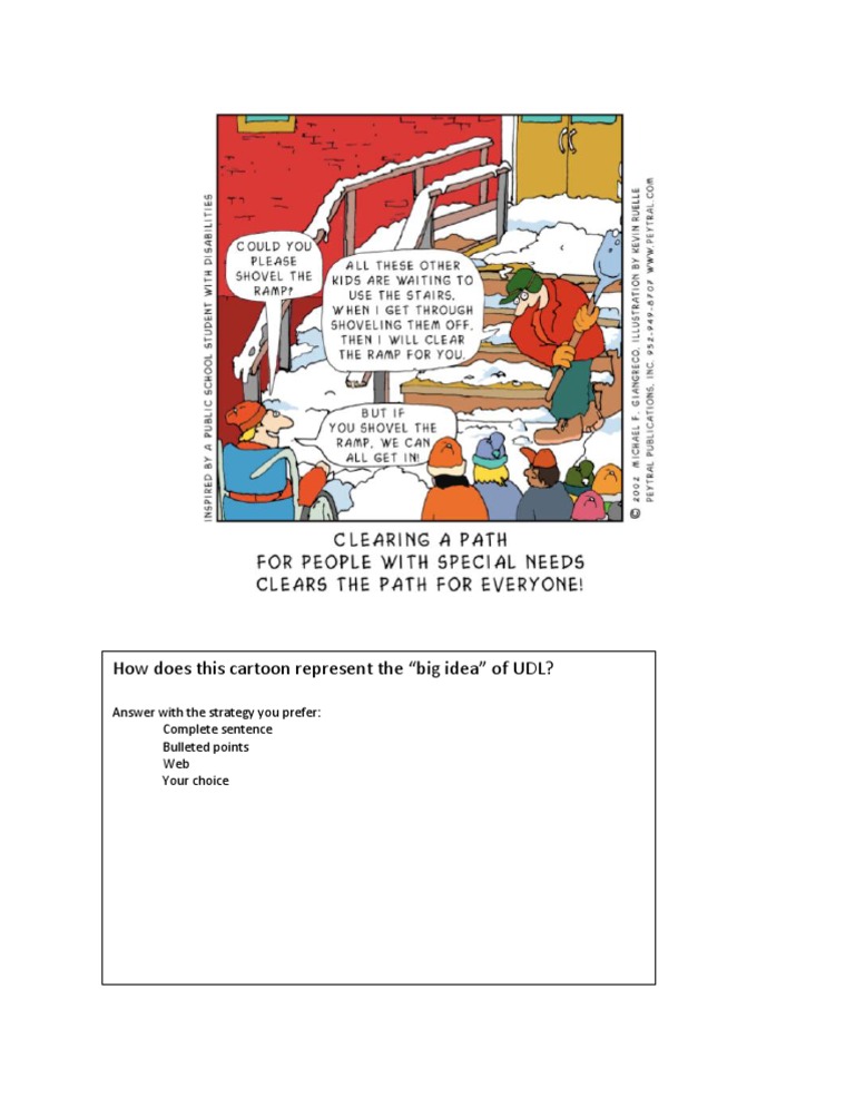 UDL Cartoon Analysis | PDF | Games & Activities | Computers