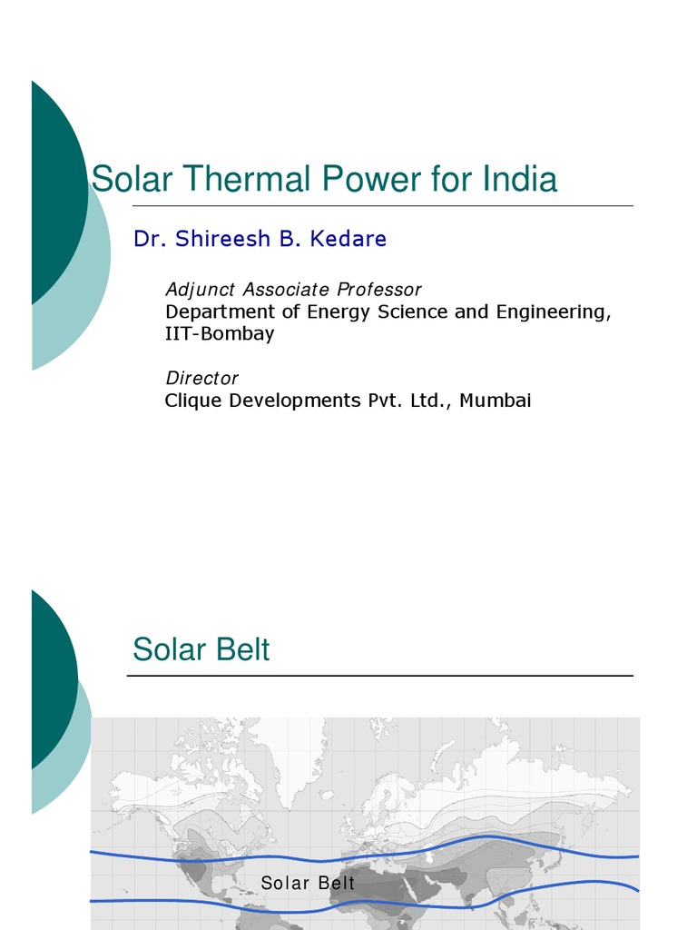 Solar Thermal Power Generation | PDF | Solar Power | Renewable Energy