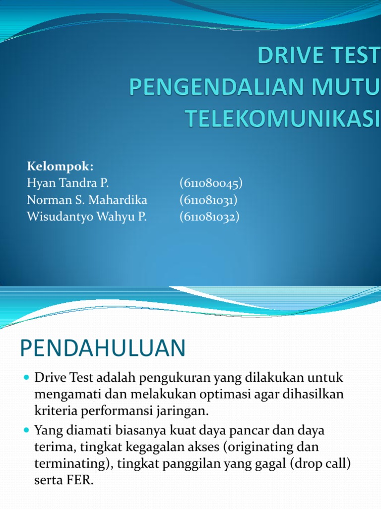Panduan Drive Test GSM Pemula | PDF