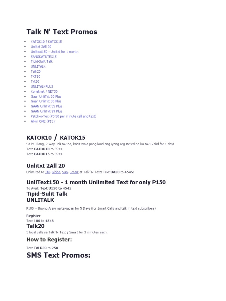 Talk N Text | Mobile Telecommunications | Mobile Technology